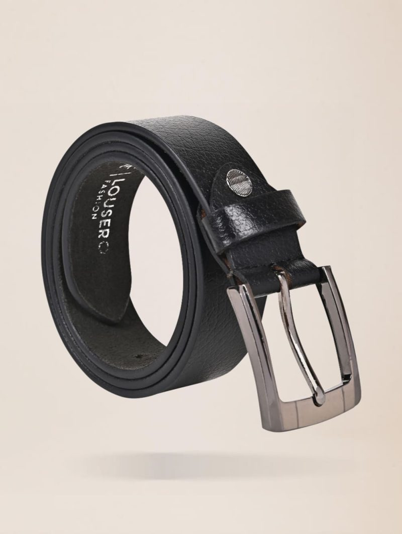 Men’s Black Semi Formal Genuine Leather Belt – Lousero